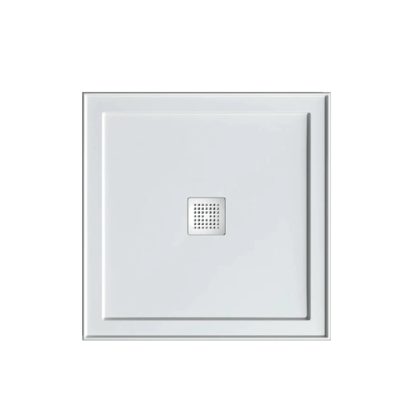 Oceano Stonelite™ Polymarble Eco Shower Base 900 x 900 CENTER OUTLET ...